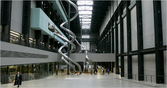 Carsten Holler, “Test Site,” 2006. Installation view of the Turbine ...